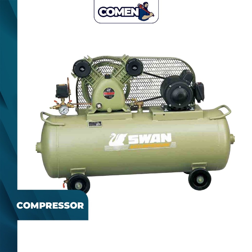 SWAN SVP202 Heavy Duty Air Compressor with Flooded Piston 85Liter 2.0HP ...