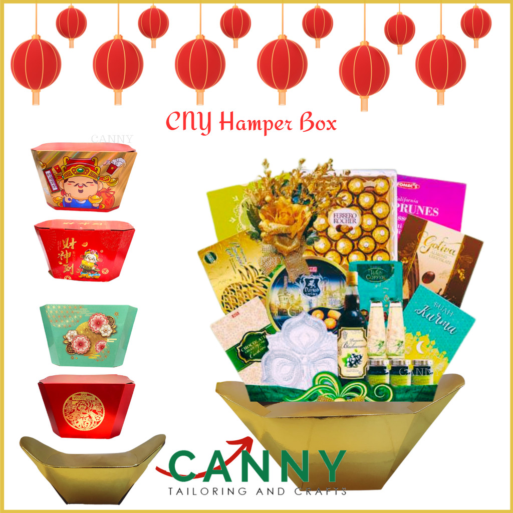 1PCS CNY HAMPER BASE YUANBAO / HAMPER BASE BOX / GIFT HAMPER BOX / GIFT ...