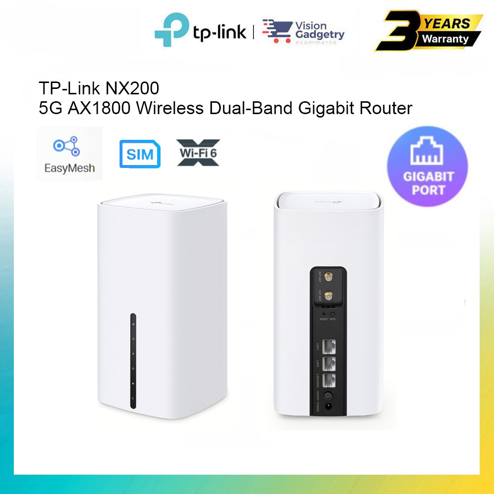 TP-Link Archer NX200 5G AX1800 Wireless Dual-Band Gigabit Router ...