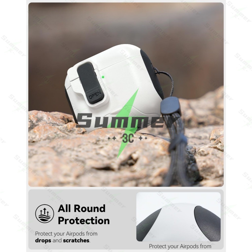 AirPods 4/4ANC Case With Magnetic Auto Lock System With Phone Stand For ...