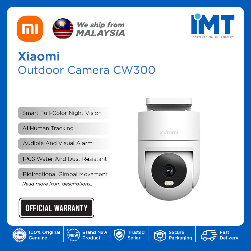 Xiaomi Outdoor Camera CW300 | Mi Malaysia Warranty | IP66 Dust & Water ...
