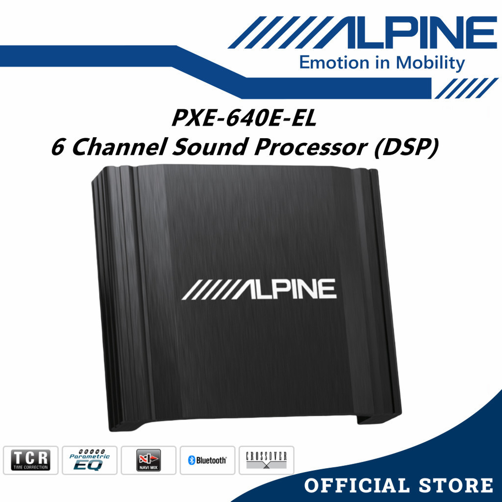 Alpine E Series 6 Channel Digital Signal Processor Built In Amplifier Sound Processor Car DSP ...