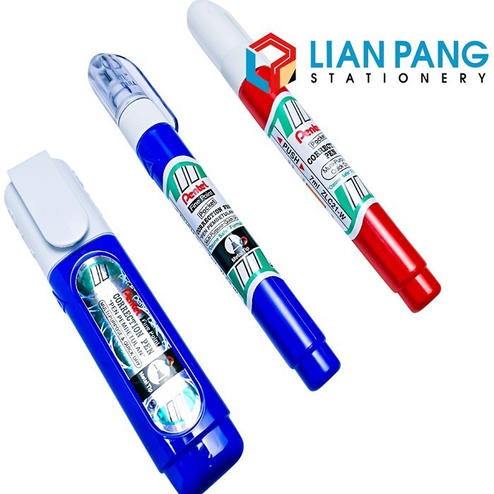 Pentel Liquid Paper Correction Pen Metal Plastic Tip 4.2ml/7ml/12ml ...
