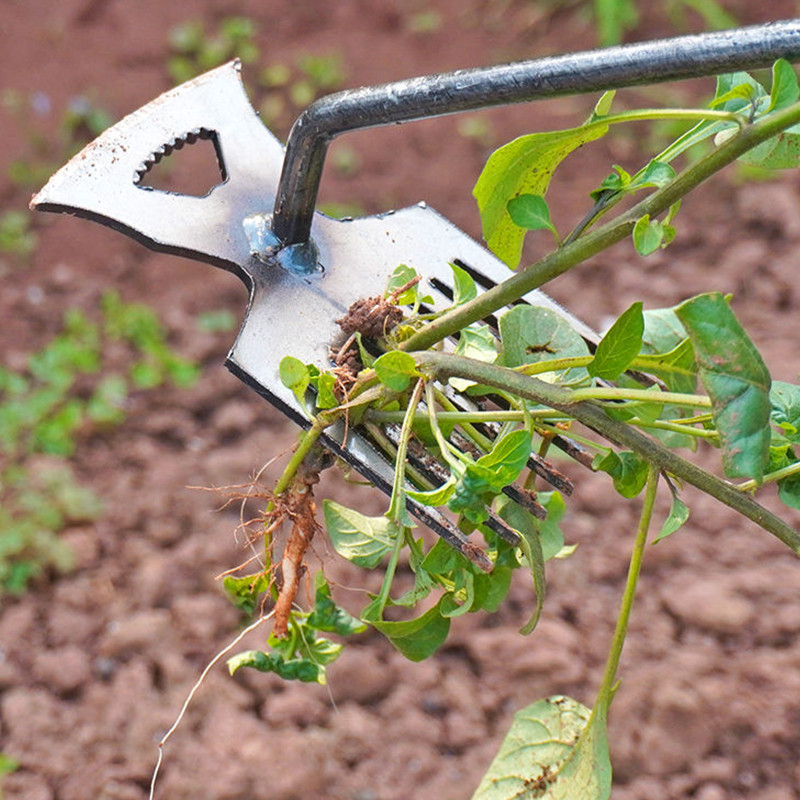 4 Teeth Weeder Uprooting Tools Garden Weeder Tools Plowing Rooting ...