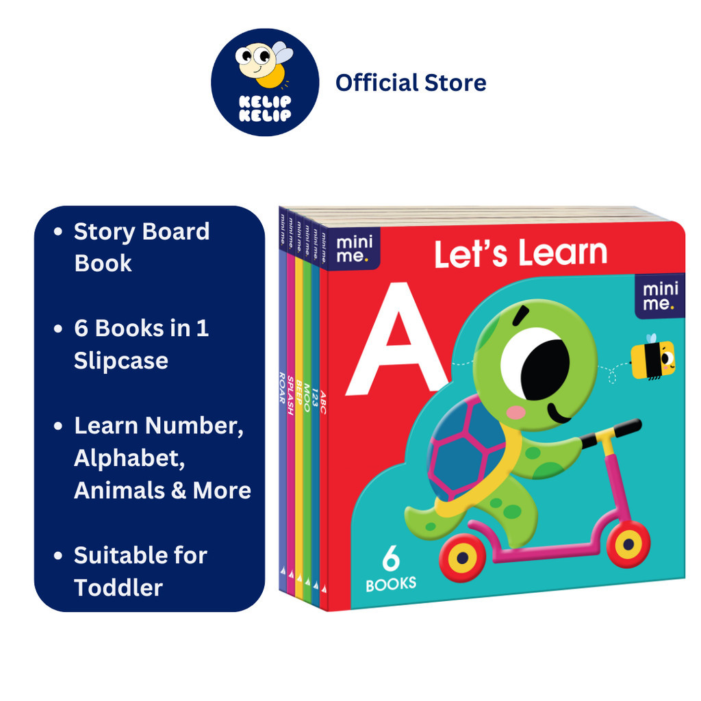 6 Books Gift Set Story Book For Toddlers Let's Learn Alphabet Numbers Animals Dinosaurs & More ...