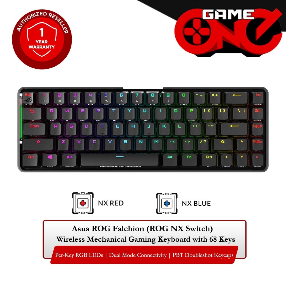 Asus ROG Falchion Wireless Mechanical Gaming Keyboard with 68 Keys [ROG ...