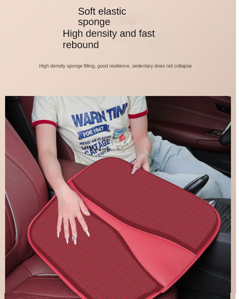 Mini Car Seat Cover Breathable Cool Ice Silk Front Rear Seat Anti-slip ...