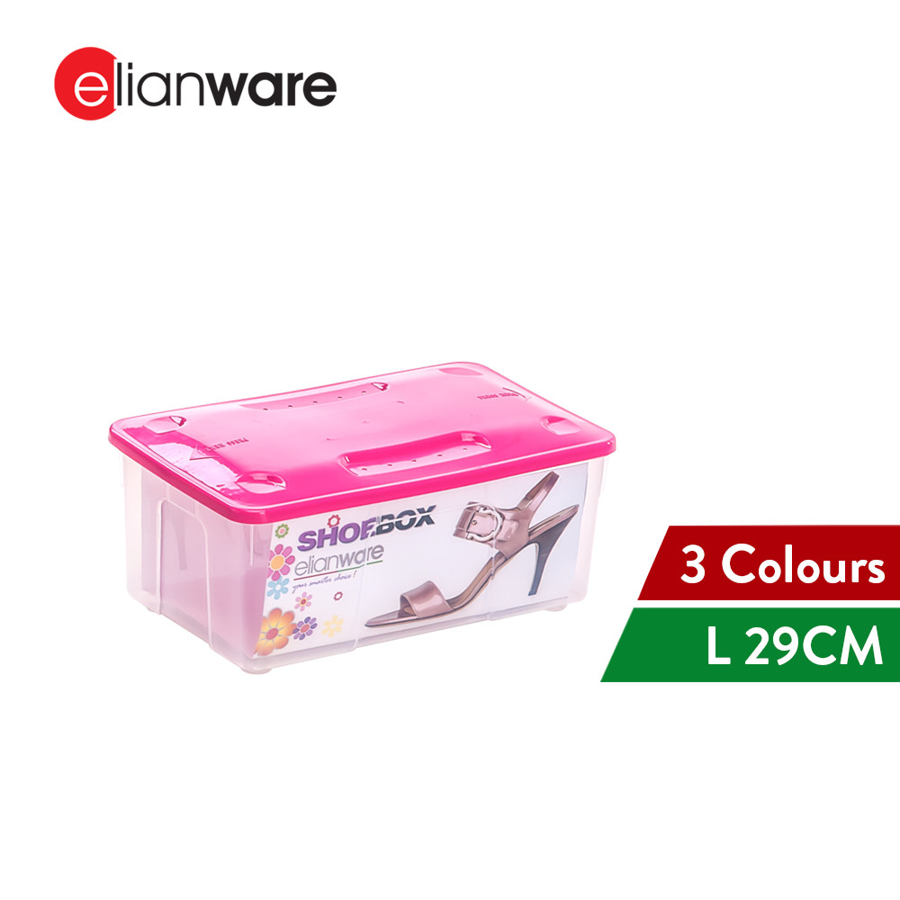 Elianware Stackable Transparent Plastic Shoe Box Men and Women Shoes ...