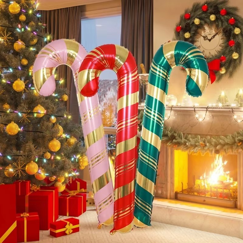 5/20PCS Large Merry Christmas Decor Balloon - Candy Cane Inflatable ...