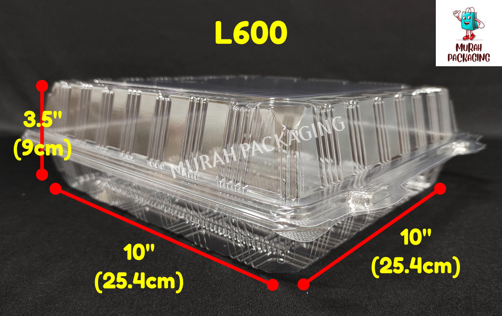 Kuih Container OPS L600 / Disposable Plastic Clear Bakery Container ...