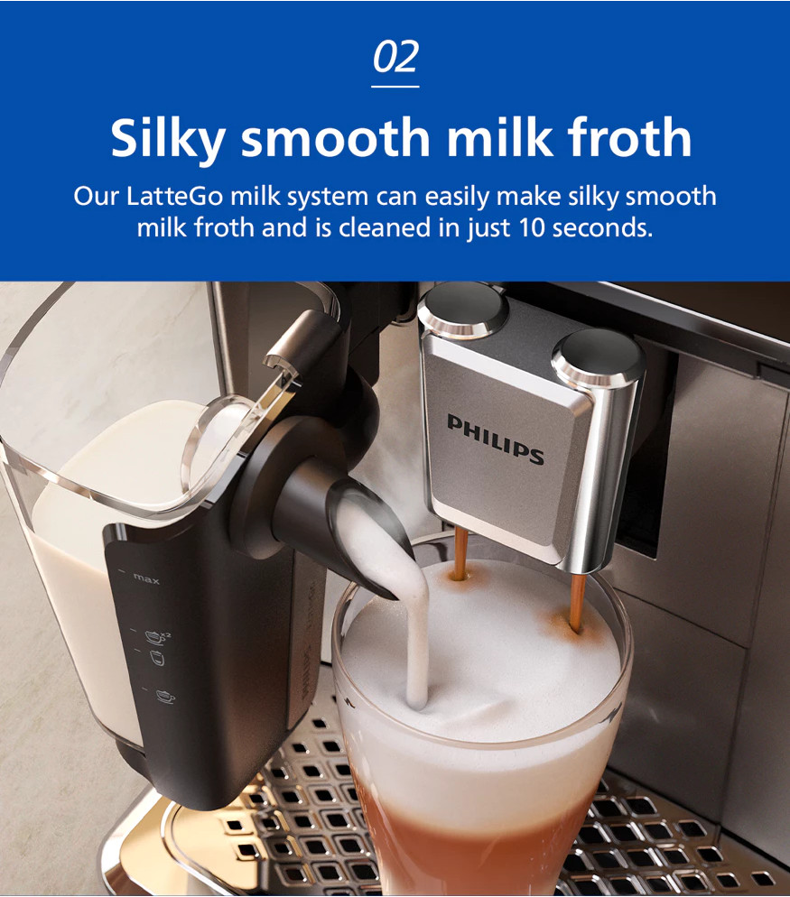 Philips Fully Automatic Espresso Coffee Machine EP3343 Series 3300 ...