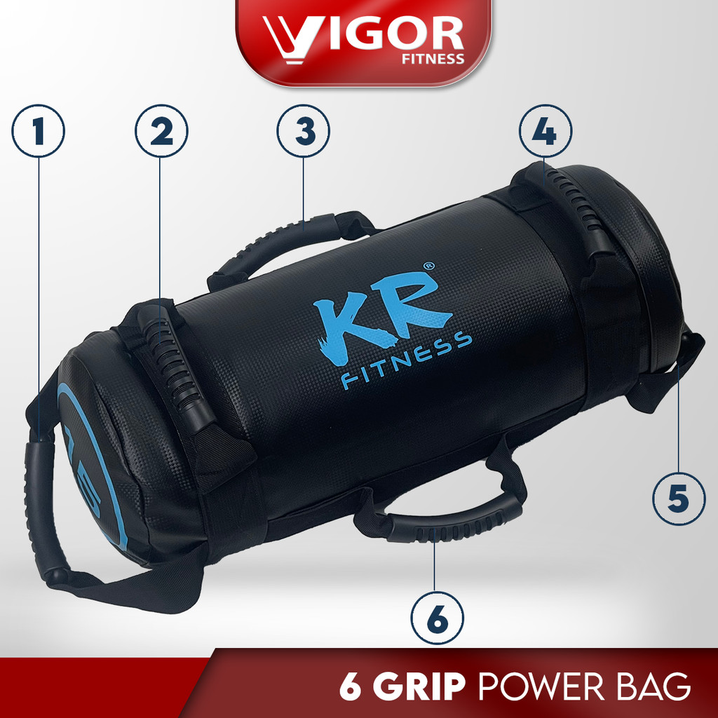 Vigor Fitness 6 Grip Sand Strength Training Power Bag / 6 beg kuasa ...