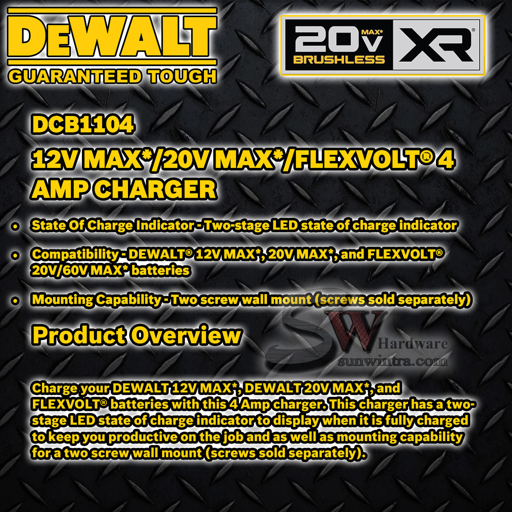 DeWalt 20V MAX 2.0Ah Battery Kit + 4.0Ah Charger DCB183 DCB 183 1x / 2x ...