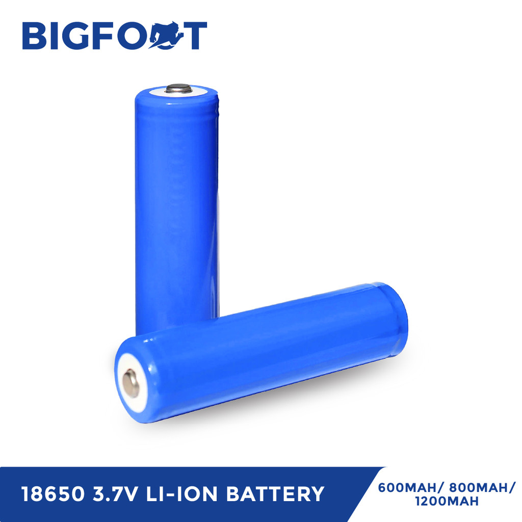 3.7V Lithium Ion 18650 Li-ion Rechargeable Battery Battery Flat Button Top Bateri Boleh Cas ...