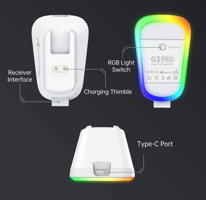 Attack Shark G3 Pro Wireless Gaming Mouse Tri-mode Paw3311 25000DPI ...