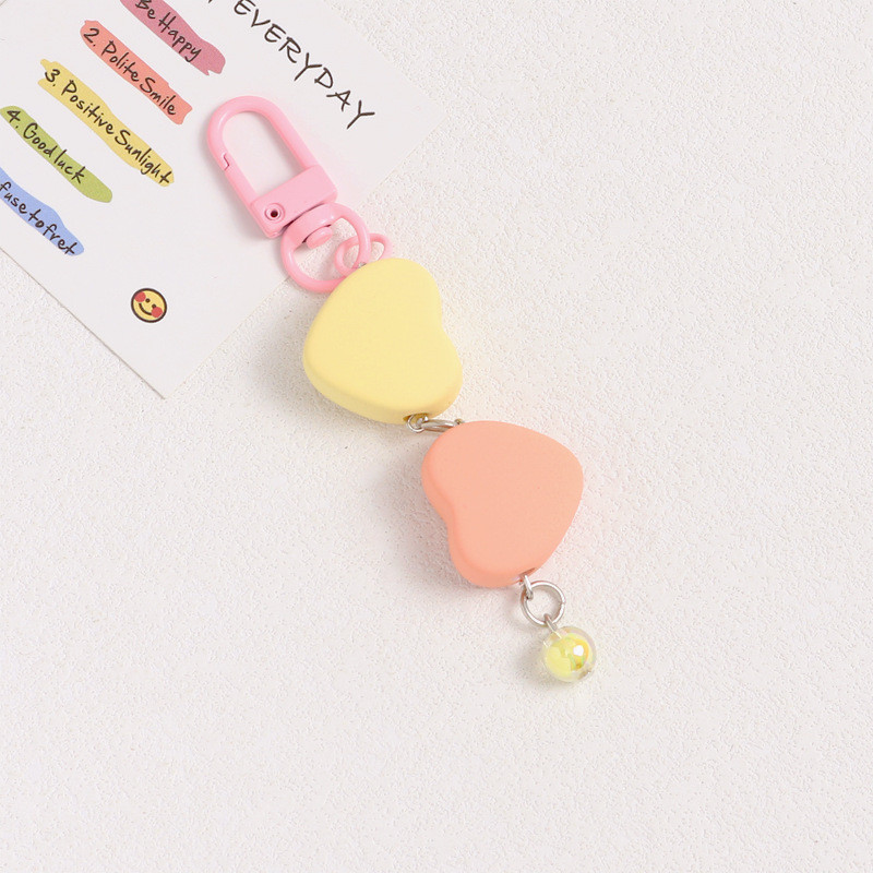 Colored Dopamine Star Heart Mixed Color Acrylic Chain Keychain Bag ...