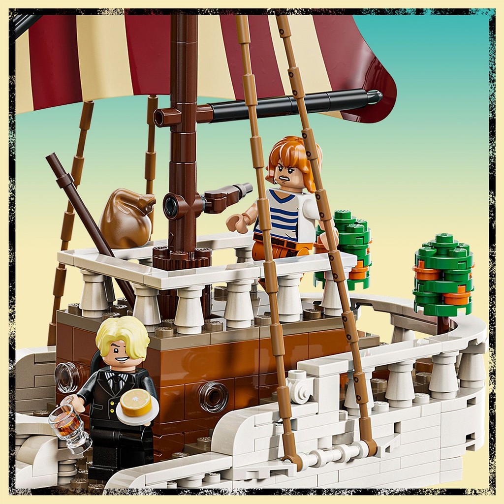 LEGO 75639 ONE PIECE The Going Merry Pirate Ship Building Toy Set (1376 ...