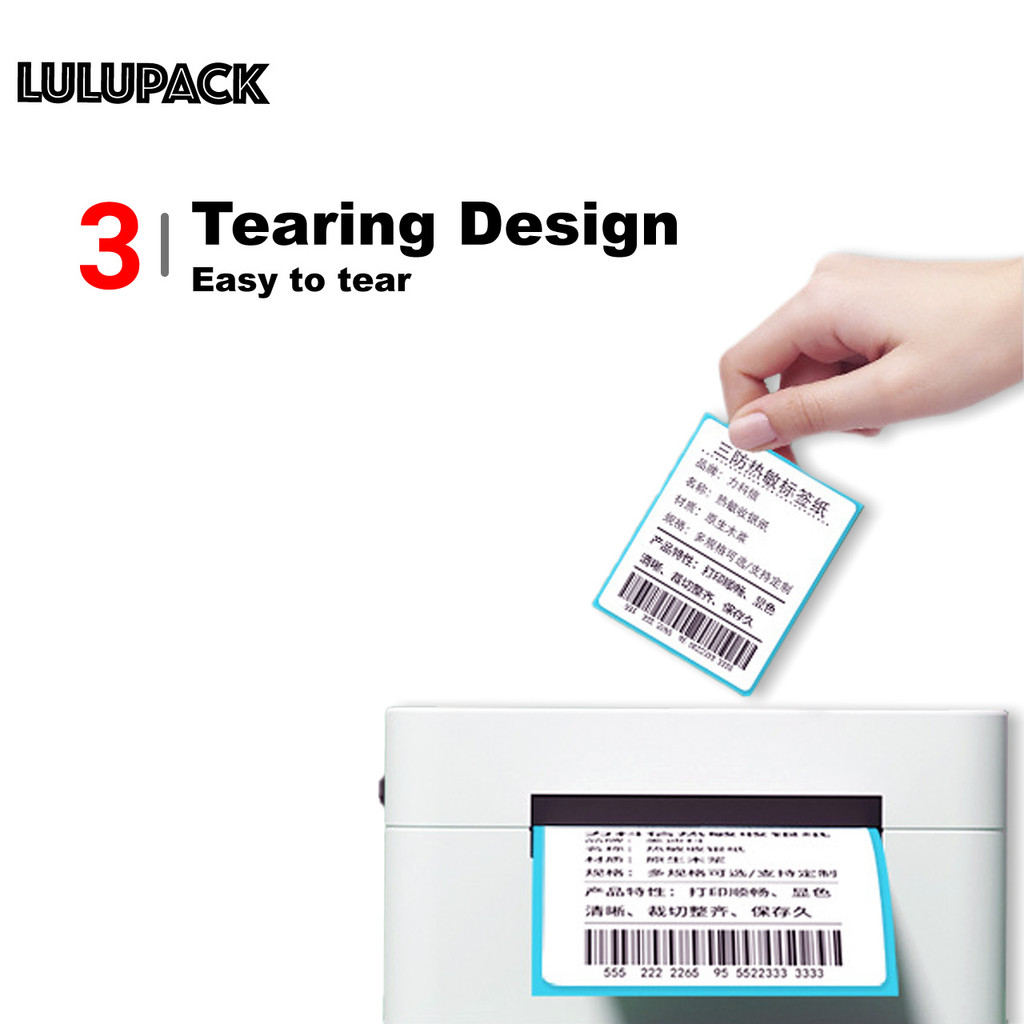[1 Carton] Thermal Label Sticker Roll Pelekat Barcode Shipping Label ...