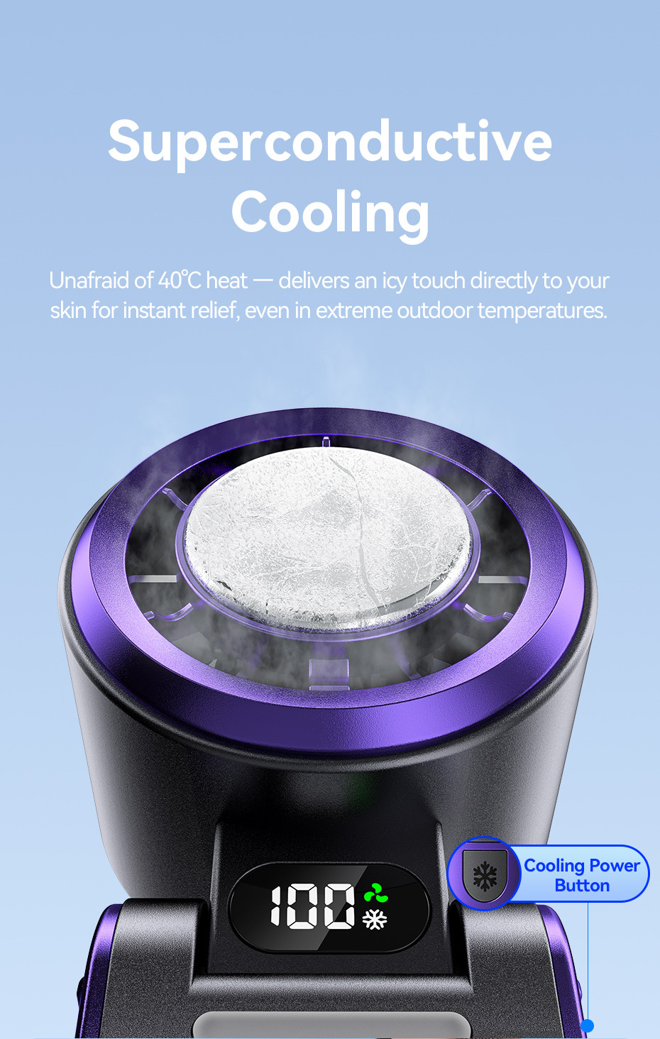 VENTION Mini Fan 13000 RPM Turbo Power 8 Hours 3000mAh Battery Handheld ...