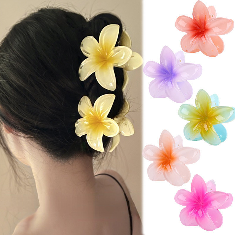 Y2K Colorful Flower Mini Hair Clip - Egg Flowers Hair Claw - Floral ...
