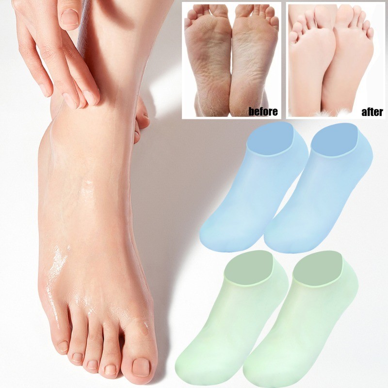 [ Featured ] Silicone Moisturizing Foot Cover - Exfoliating Foot Mask ...