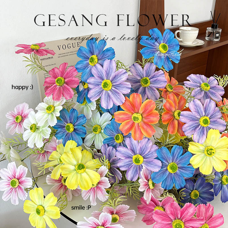 (3HEADS) GESANG Artificial Flower Fake Bunga Wedding Pelamin Gubahan ...