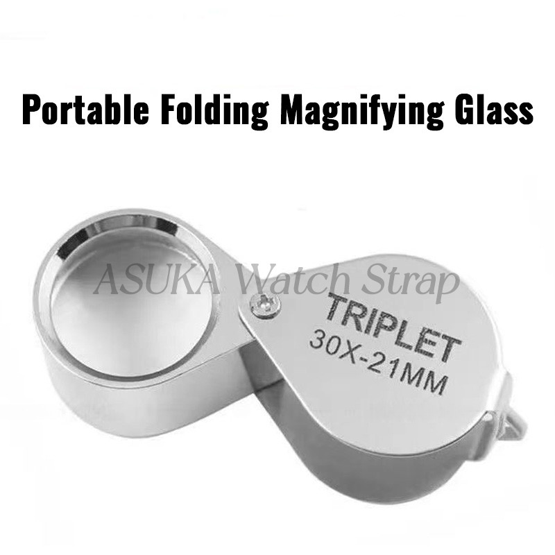 Folding Magnifier Portable Pocket Magnifying Glass Folding Watch Repair ...