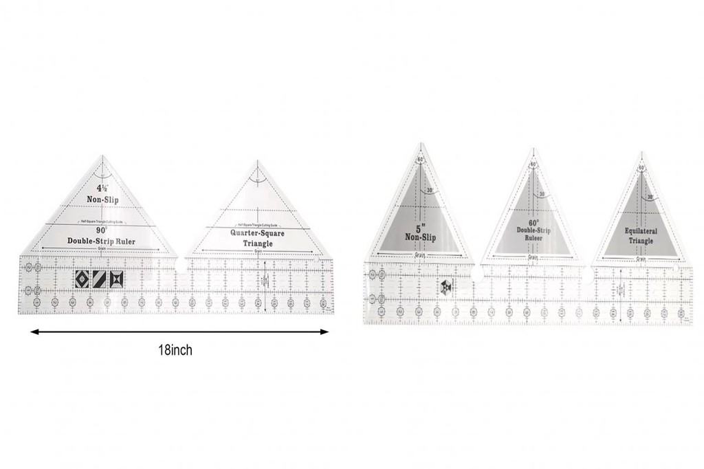 manclothescase Quilting Ruler with Measurement Markings Patchwork ...
