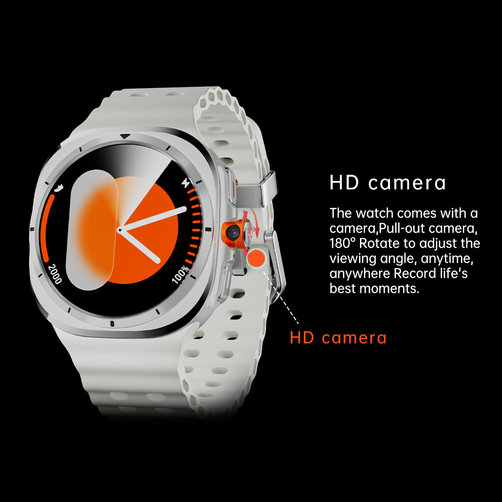 AMOLED Cellular Version Watch BW Ultra Smart Watch SIM Card And WiFi 4G ...