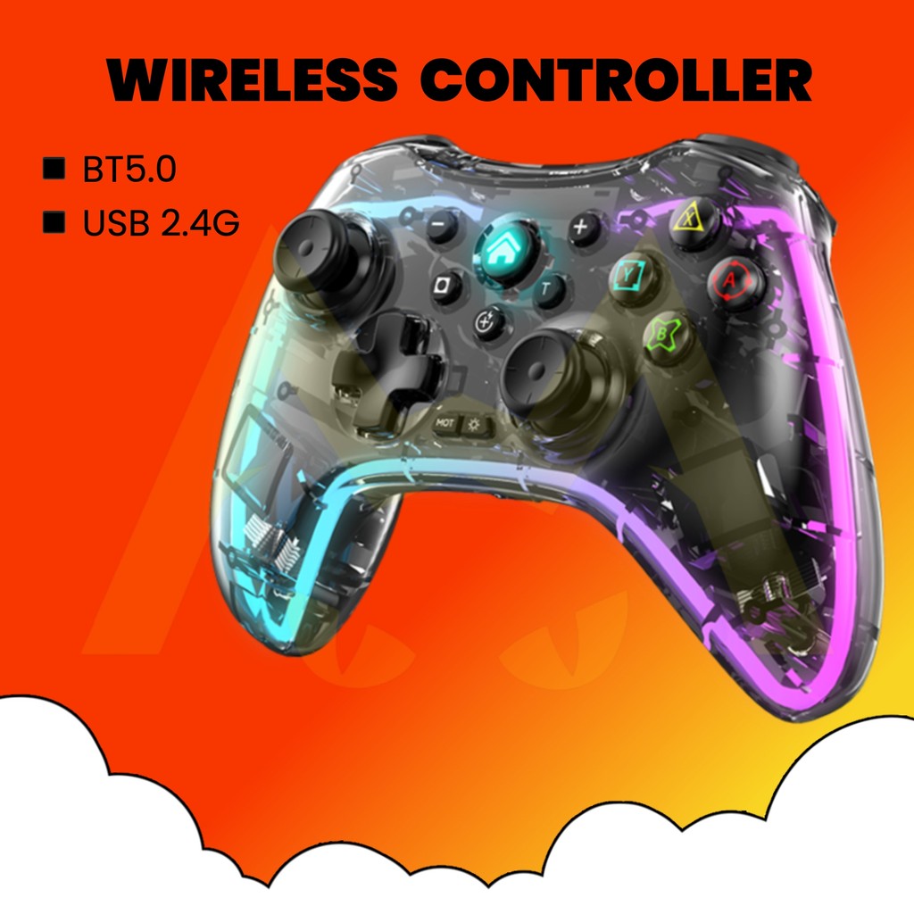 S03 Wireless Gaming Controller Bluetooth + USB 2.4G Support Android I0S ...