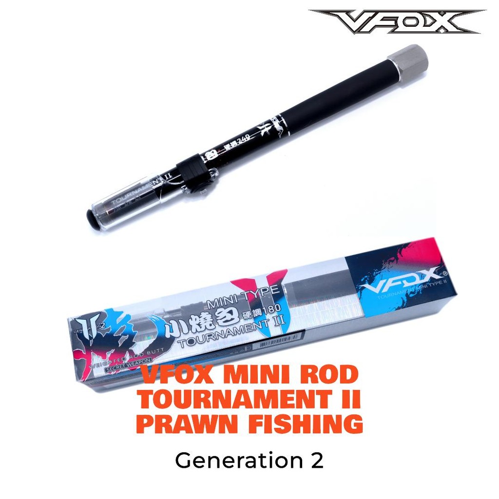 VFOX PRAWN ROD MINI TYPE 2 joran udang Prawn Fishing joran pancing ...