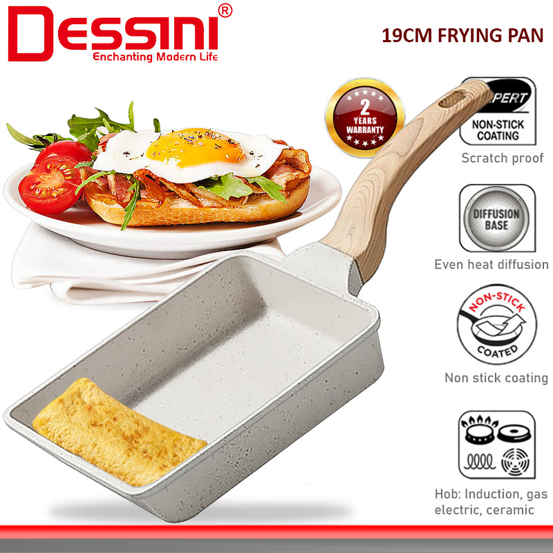 DESSINI ITALY 19CM Tamagoyaki Grill Frying Pan Omelette Tamago Fried ...