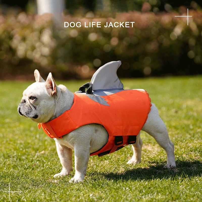 Shark Swimsuit Dog Life Jacket Vest Safety Clothing Pet Shark Vest for ...