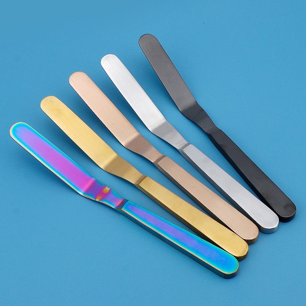 (THEBEST) Stainless Steel Cake Icing Spatula, Offset Spatulas Butter ...