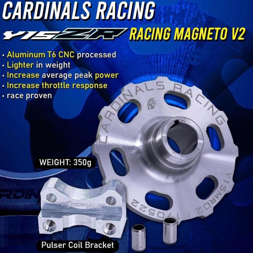 CARDINALS RACING Aluminium Cnc Magneto Magnet *** Version 2 *** For Y15 ...