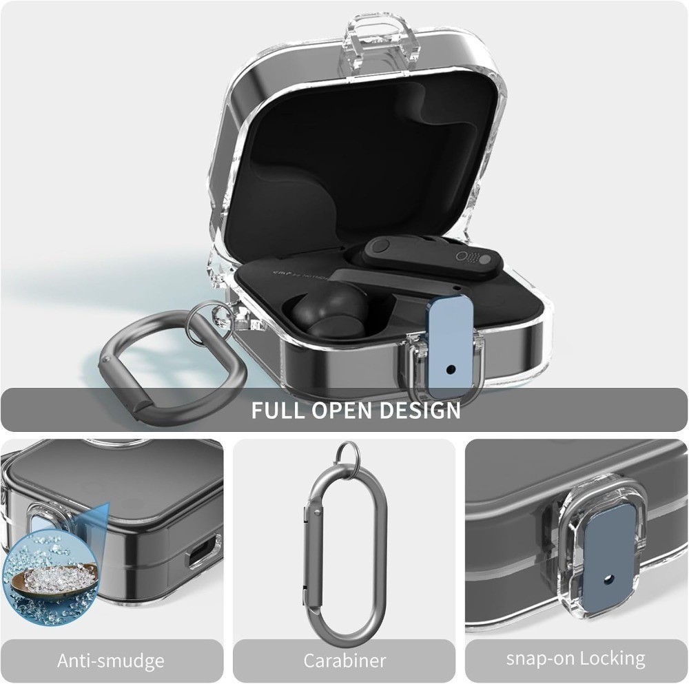 Case Cover for CMF Buds Pro 2, Transparent Protective Soft TPU Case for ...