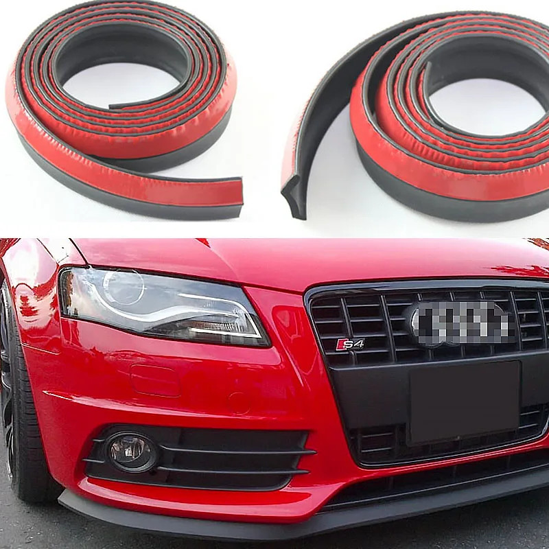 For Audi A1 A2 A3 S3 RS3 8P A4 S4 RS4 R8 B6 B7 Car Bumper Lip Body Kit Front Rear Skirt Spoiler ...
