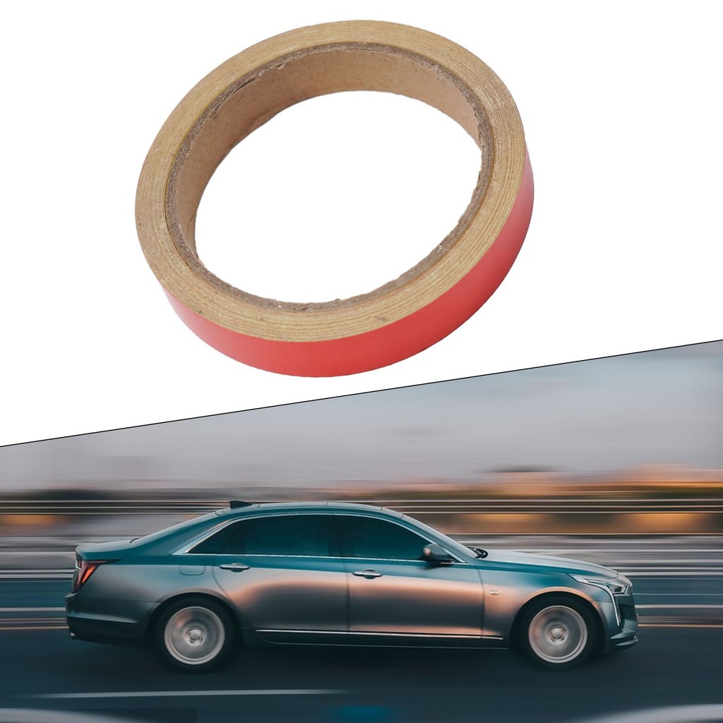 FSFO| Red Lining Reflective Vinyl Wrap Film Car Sticker Decal 15mm x ...