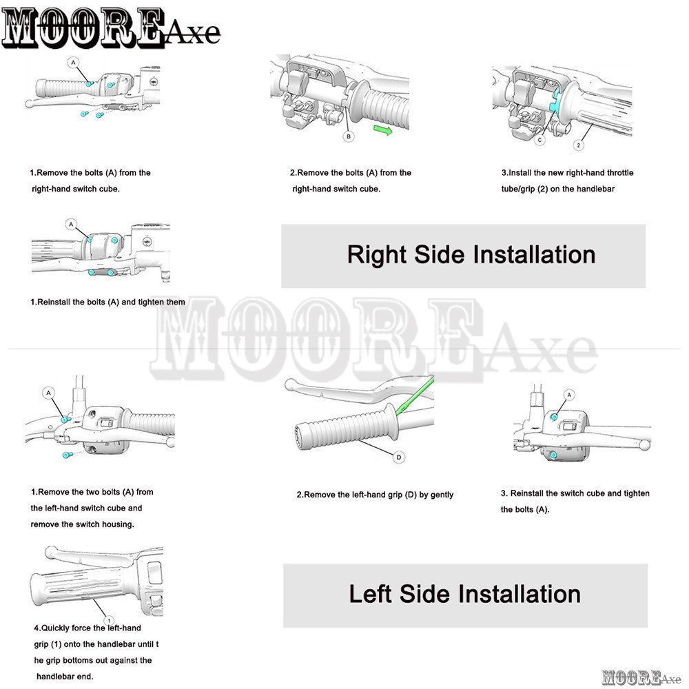 Mooreaxe For Honda ADV150 ADV 150 2019 2020 2021 2022 2023 2024 Motorcycle Handle bar Grip ...