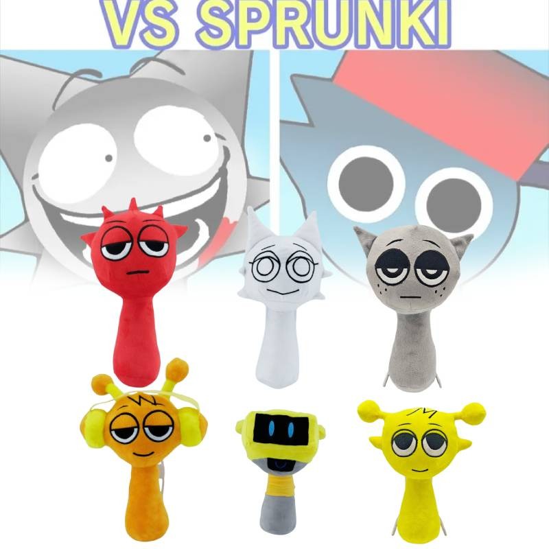 Sprunki Plush Cute Toy Doll With Plush Crystal Fabric And Soft Pp ...