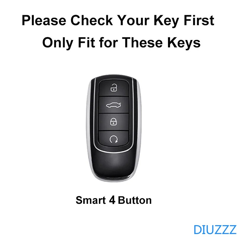Metal Car Key Case Cover For Chery Tiggo 8pro/Tiggo 7pro/Omoda 5/Omoda ...