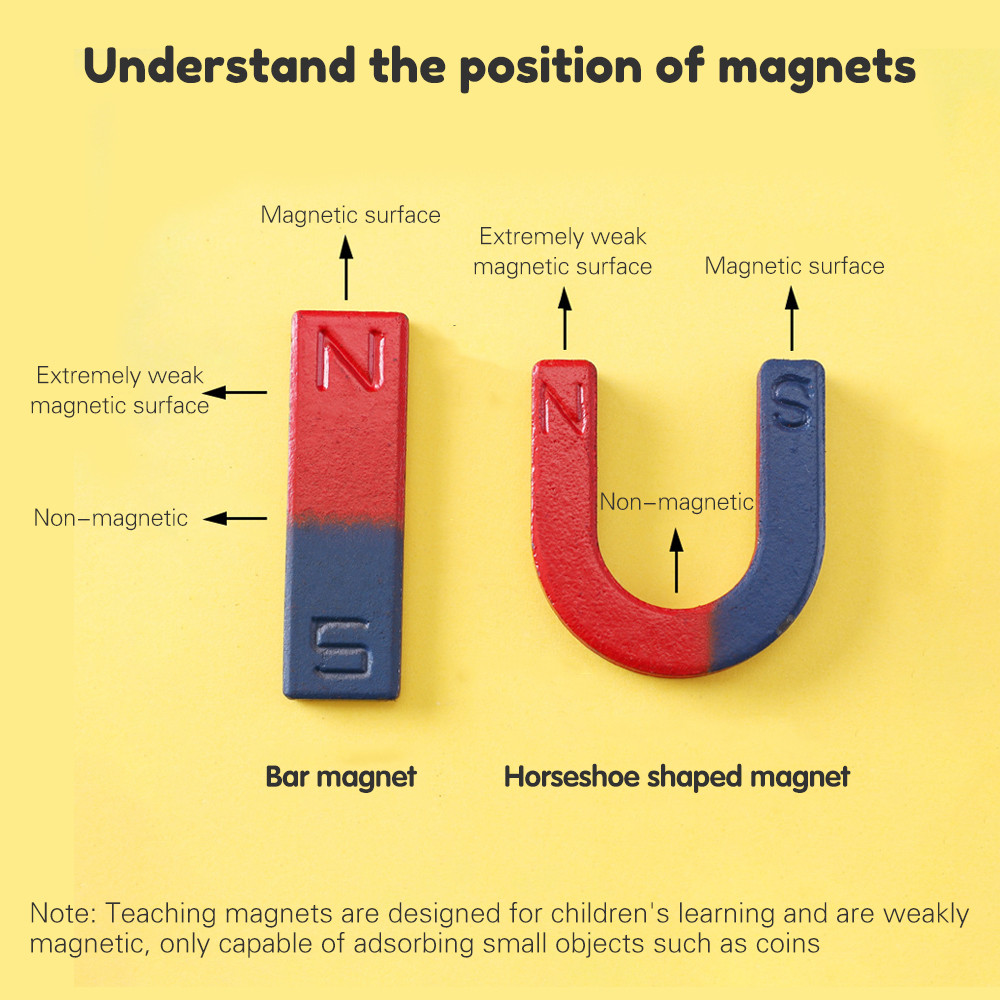 lakoe Kids Magnet Play Set Magnetic Bar Mini Round Magnet Early ...