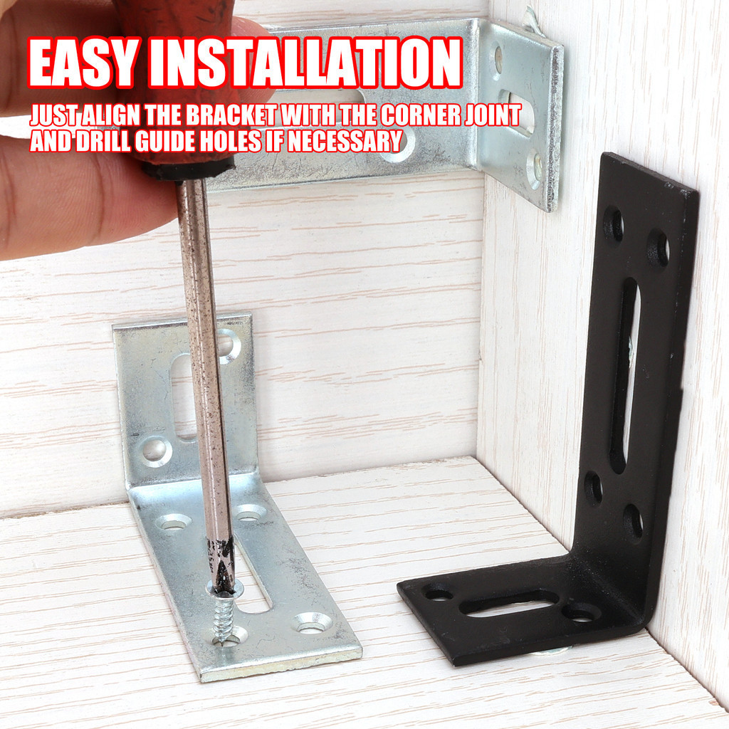 Stainless Steel L-shape Corner Code Hardware Accessories 90° Right ...