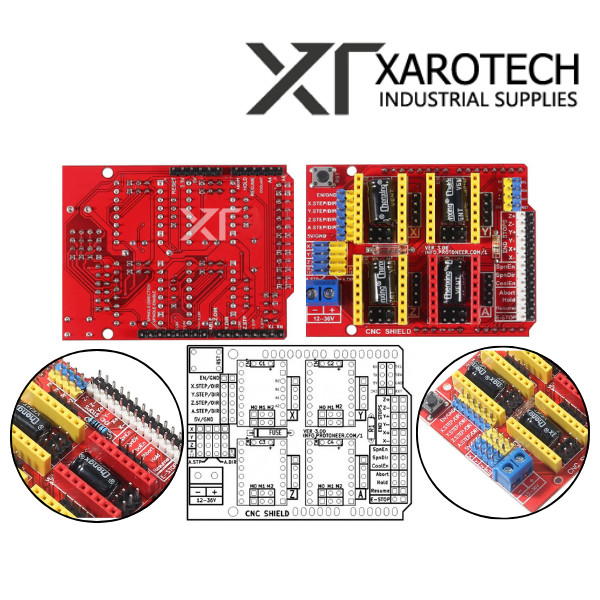 Arduino UNO A4988 Stepper Driver CNC Shield V3 for 3D Printer Shield ...