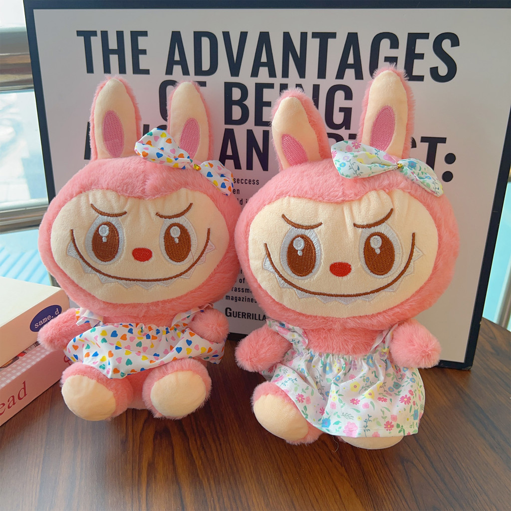 Trendy Cute Cartoon Labubu Shape Plush Doll Children Toy - Soft Furry ...