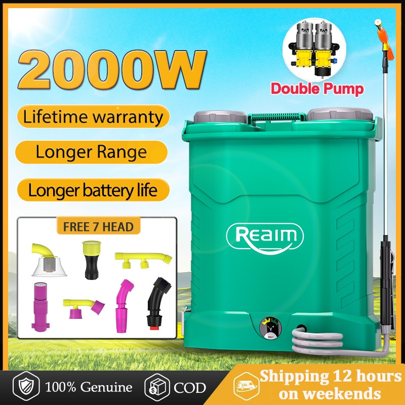 in stock Ogawa Co-brand 20L Pump Racun Bateri Double Pump Knapsack ...