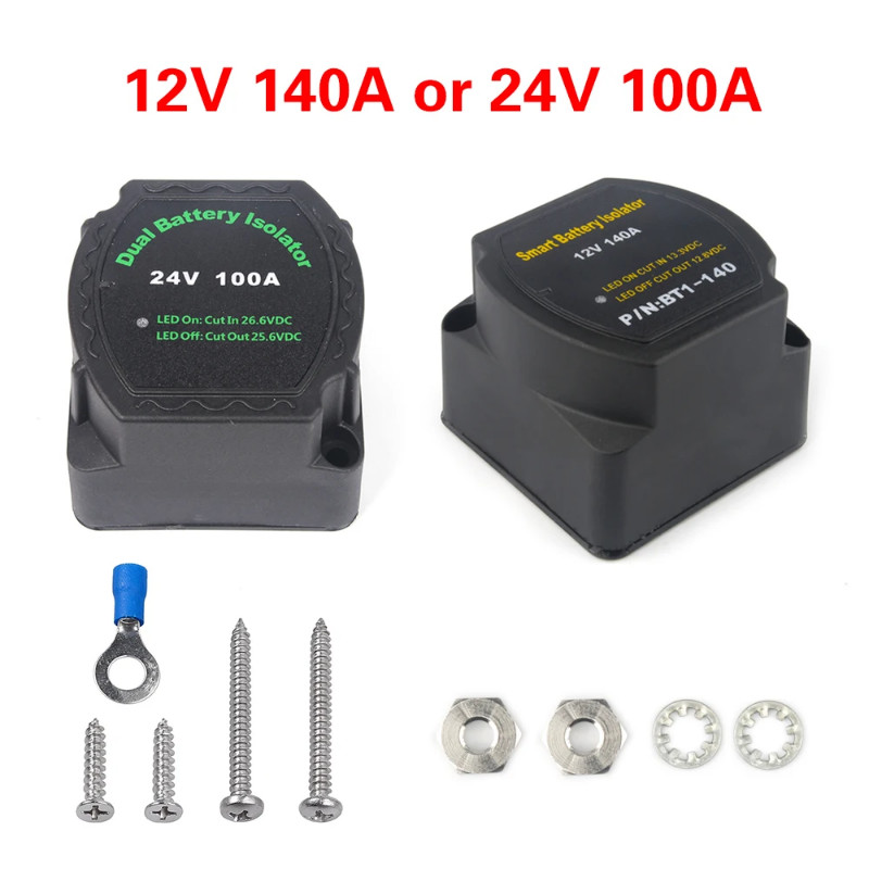 12V 140A Voltage Sensitive Relay Battery Isolator Automatic Charging ...