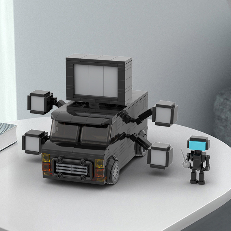 MOC Skibidi toilet Super Audio Chariot Recovery Team Toilet Man TV Tank ...