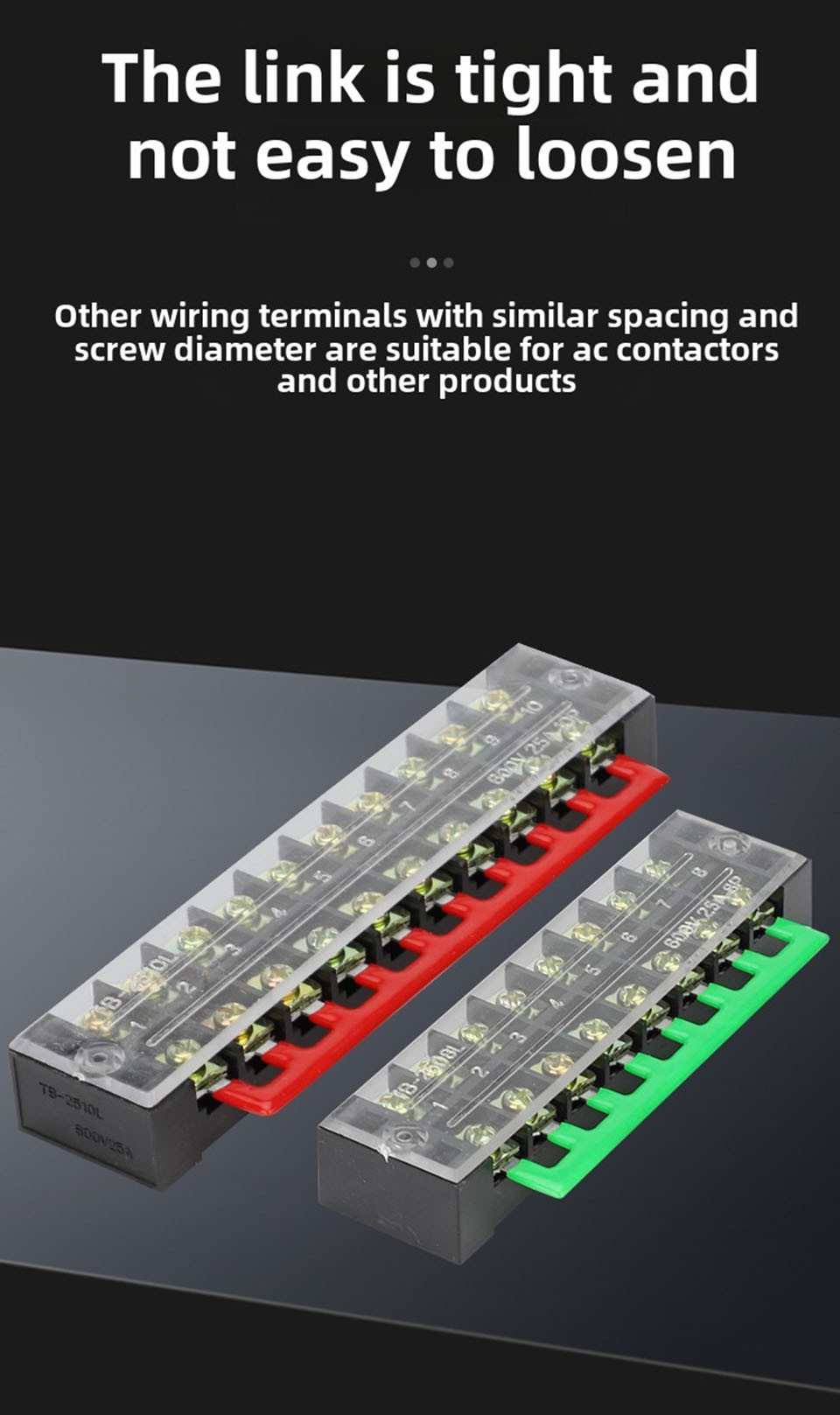 T TB Connection Terminal Busbar 15A25A45A Terminal Short Circuit ...