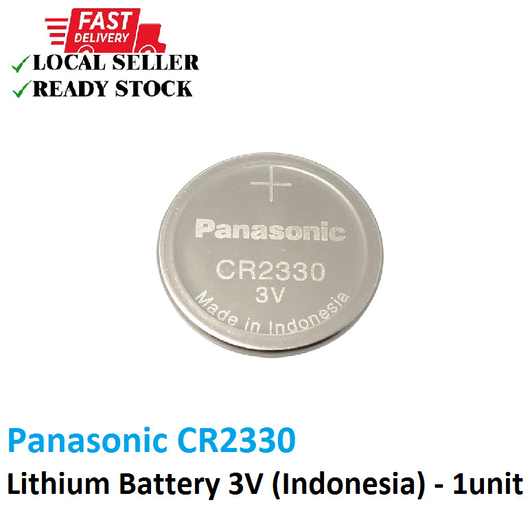 Panasonic CR2330 Lithium Battery 3V (Indonesia) - 1unit | Shopee Malaysia